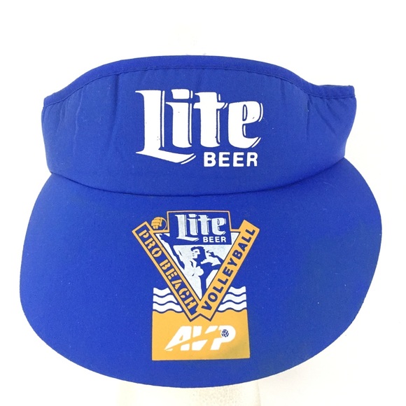 Miller | Accessories | Vtg Miller Lite Beer Pro Beach Volleyball Sun ...